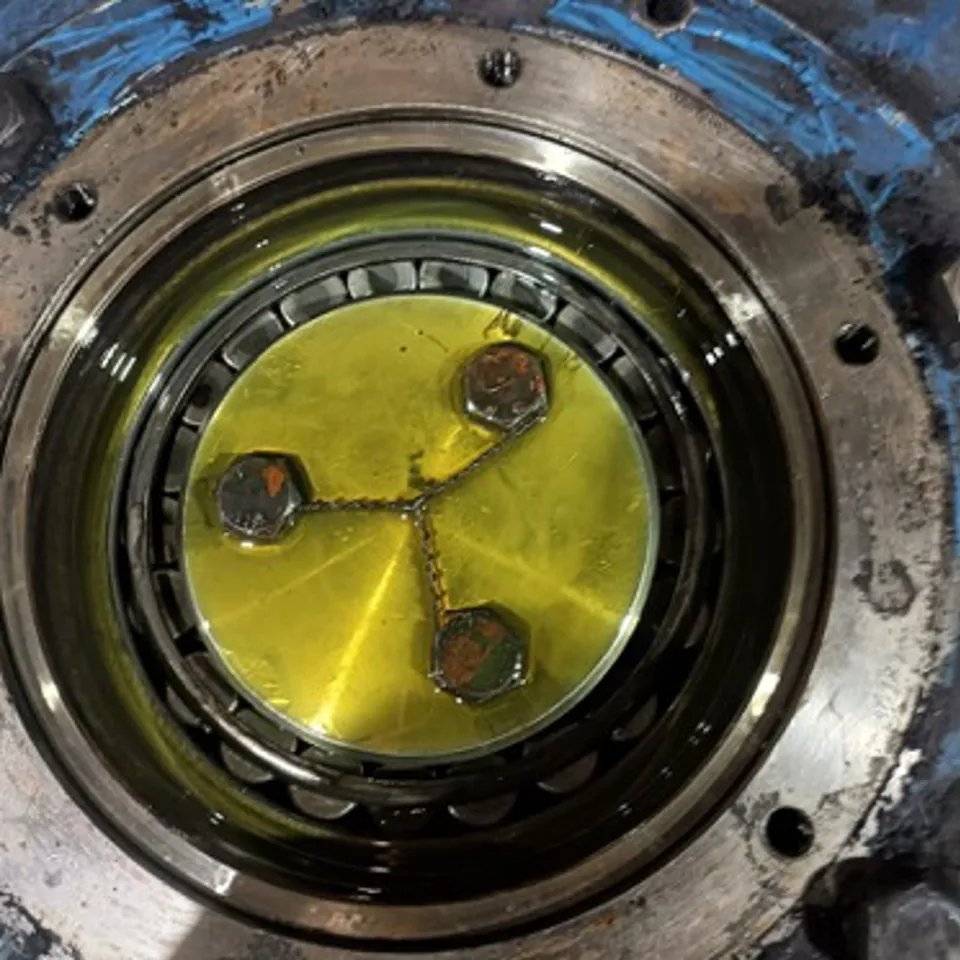 Gearbox bearing cage damage detected in steel plant rolling mill | SPM ...
