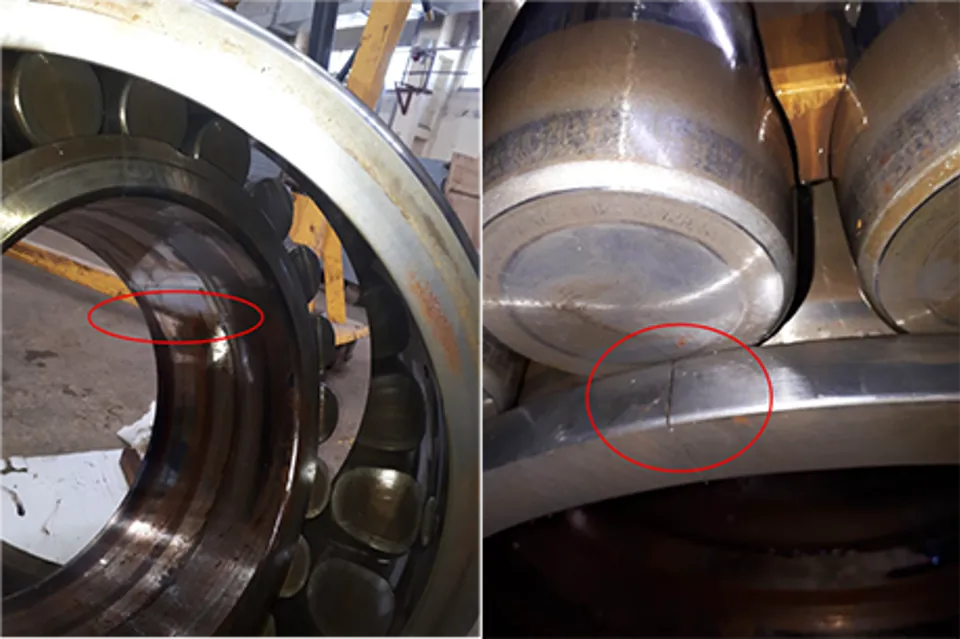 Case study: Bearing damage on press roll